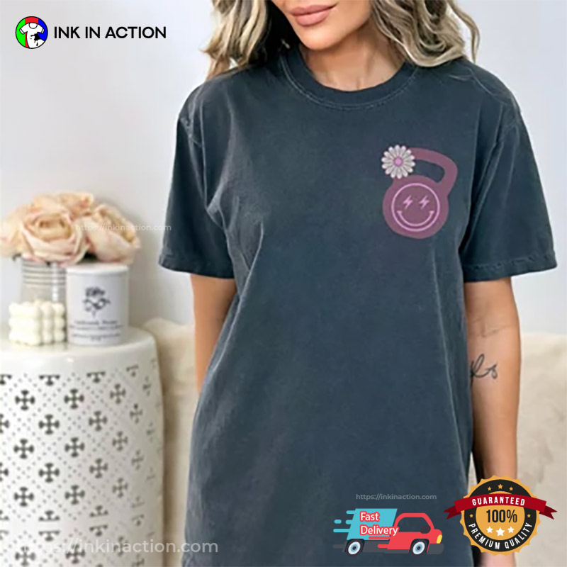 Muscle Mommy Flower Weightlifting 2 Sided Shirt - Walmart.com