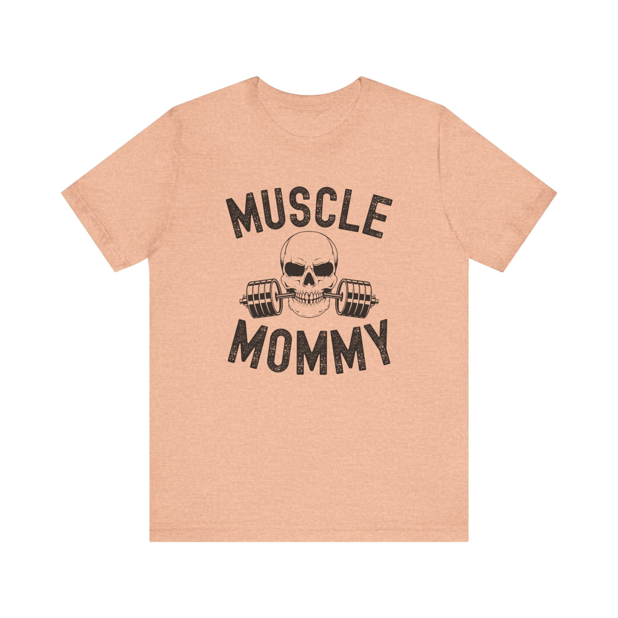 Muscle Mommy t-shirt Weightlifter mom cool skull gym mother workout ...