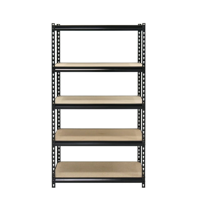 Muscle Rack 30"W x 12"D x 60"H, 5-Tier Steel Shelving, 500 lbs ...