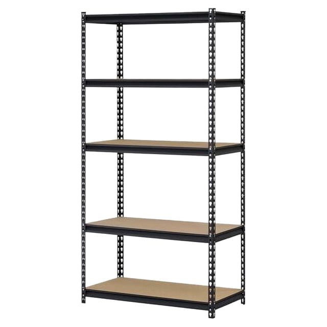 Muscle Rack Heavy Duty 5-Tier Steel Shelving for Garage, 36"W x 18"D x ...