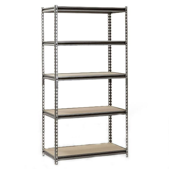 Muscle Rack 48"W x 18"D x 72"H 5-Tier Steel Shelving, 800 lbs. Capacity ...