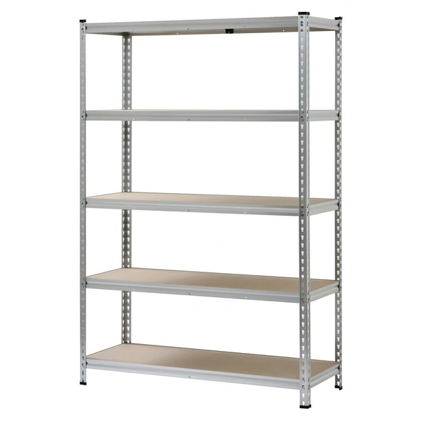 Muscle Rack 48"W x 18"D x 72"H 5-Shelf Garage Shelves, Silver - Walmart.com