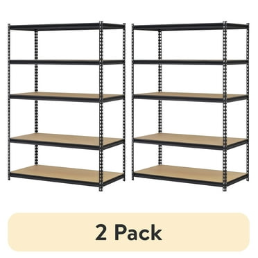 "Muscle Rack Heavy-Duty 5-Tier Steel Shelving Unit, 60"" W x 72"" H x ...