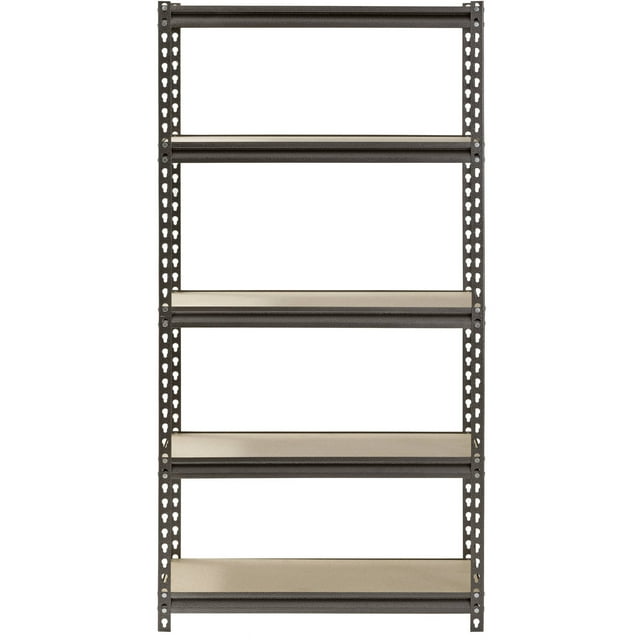 Muscle Rack 5-Shelf Steel Shelving, Silver-Vein, 12" D x 30" W x 60" H ...