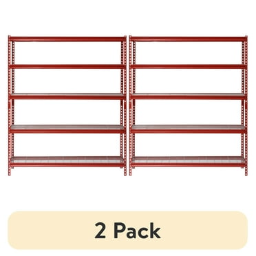 Costway 2 PCS 4-Tier Metal Shelving Unit Heavy Duty Wire Storage Rack ...