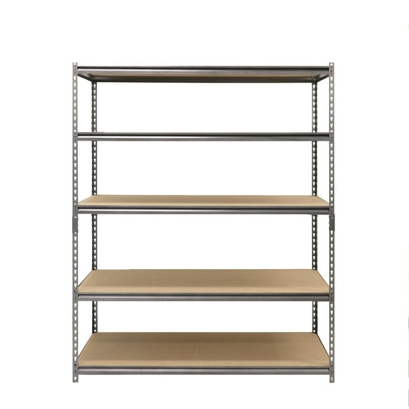 Muscle Rack 60"W x 24"D x 72"H 5-Tier Steel Shelving; 650 lbs. Capacity ...
