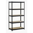 Muscle Rack Freestanding Black 5-Tier Steel Shelving Unit, 800lbs ...