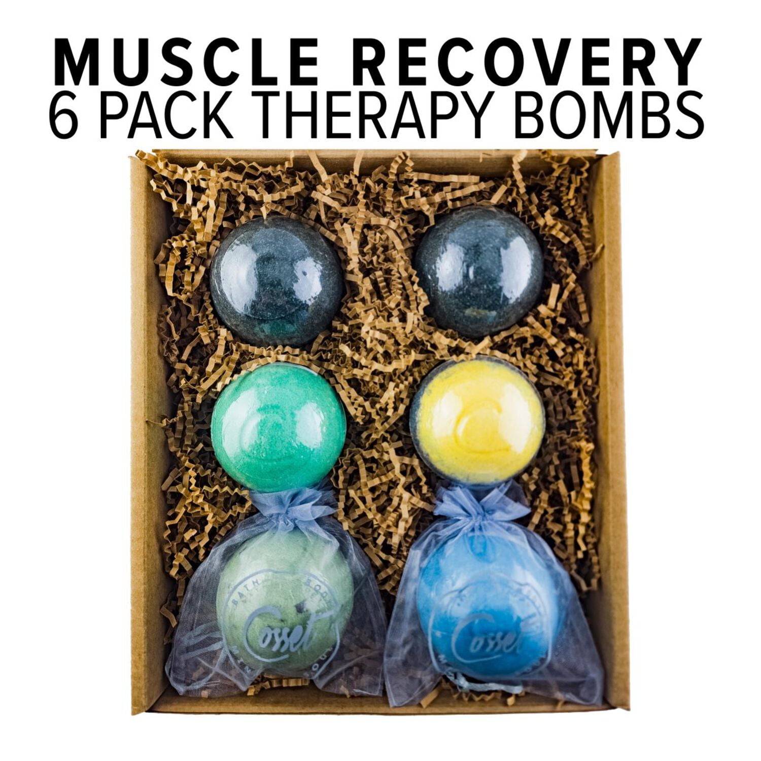 Muscle Recovery Therapy Bomb 6-Pack (Bath Bombs for Sore and Tired Muscles) - Walmart.com