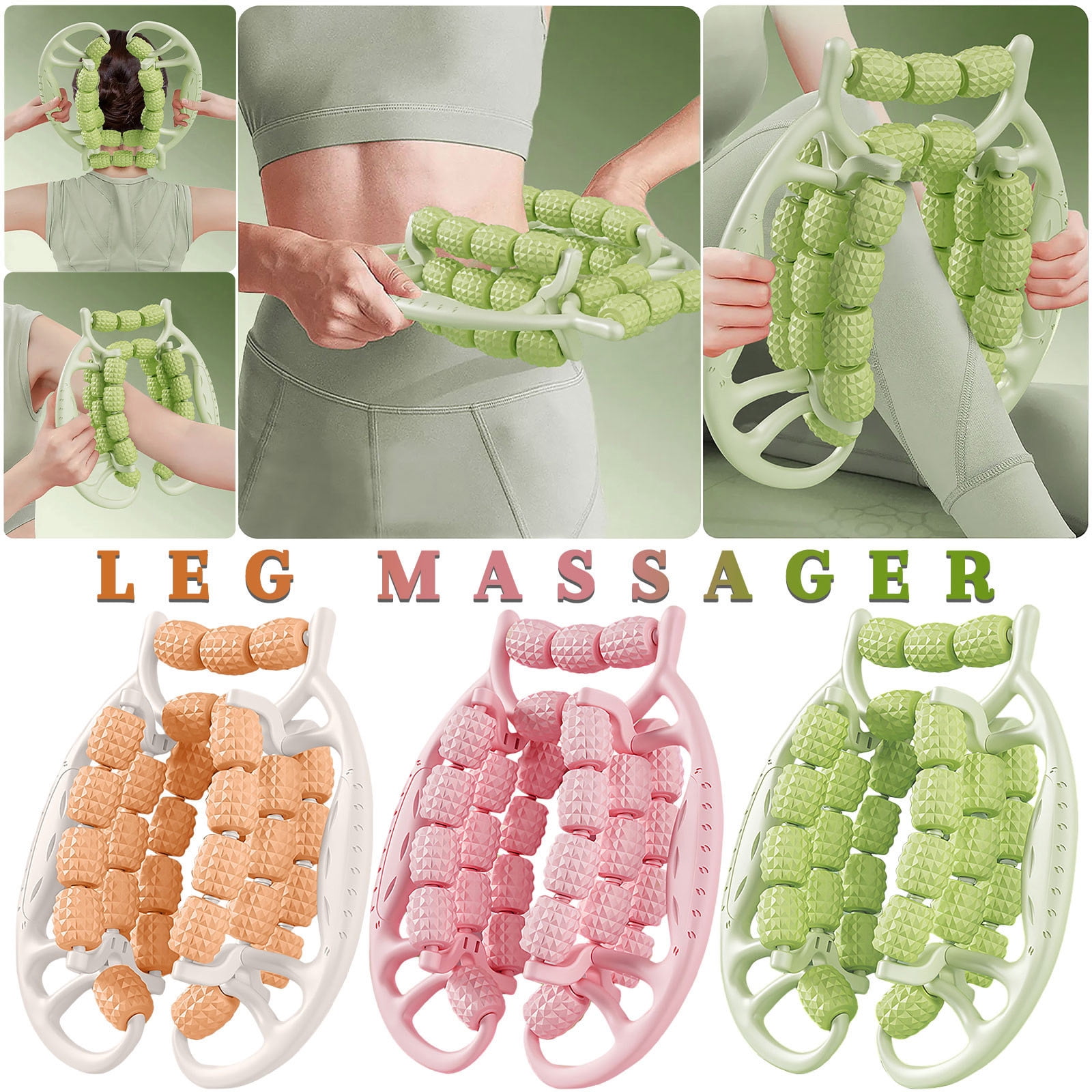 Muscle Relaxer Massage Roller for Cellulite and Leg Relief, Handheld ...