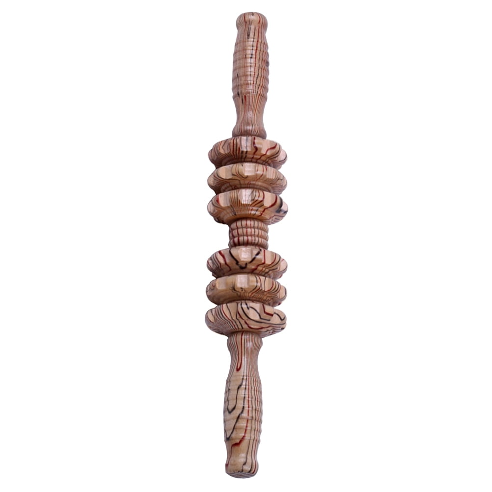 Muscle Roller Wooden Handle Manual Gear Roller Full- Body for Neck Hand ...
