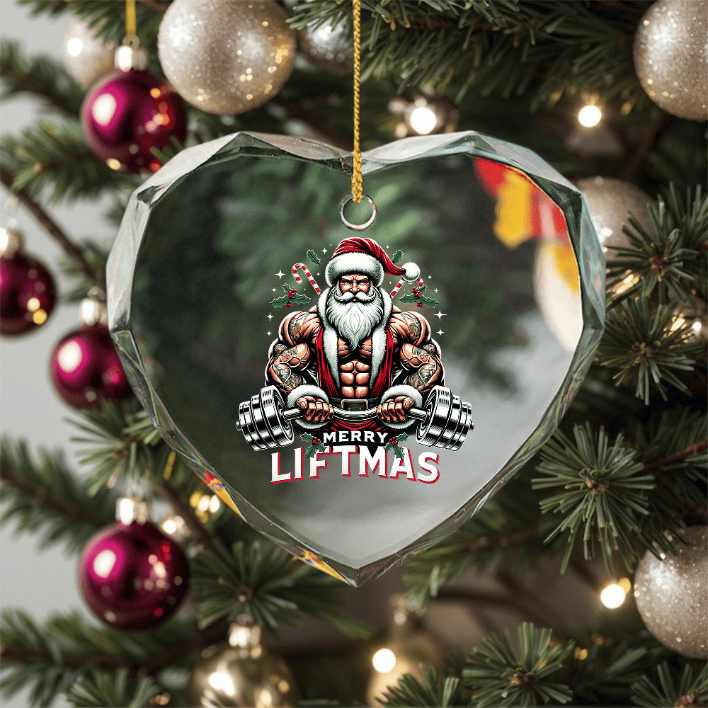 Muscle Santa Bodybuilder Merry Liftmas Gym Workout Ornament, Home ...