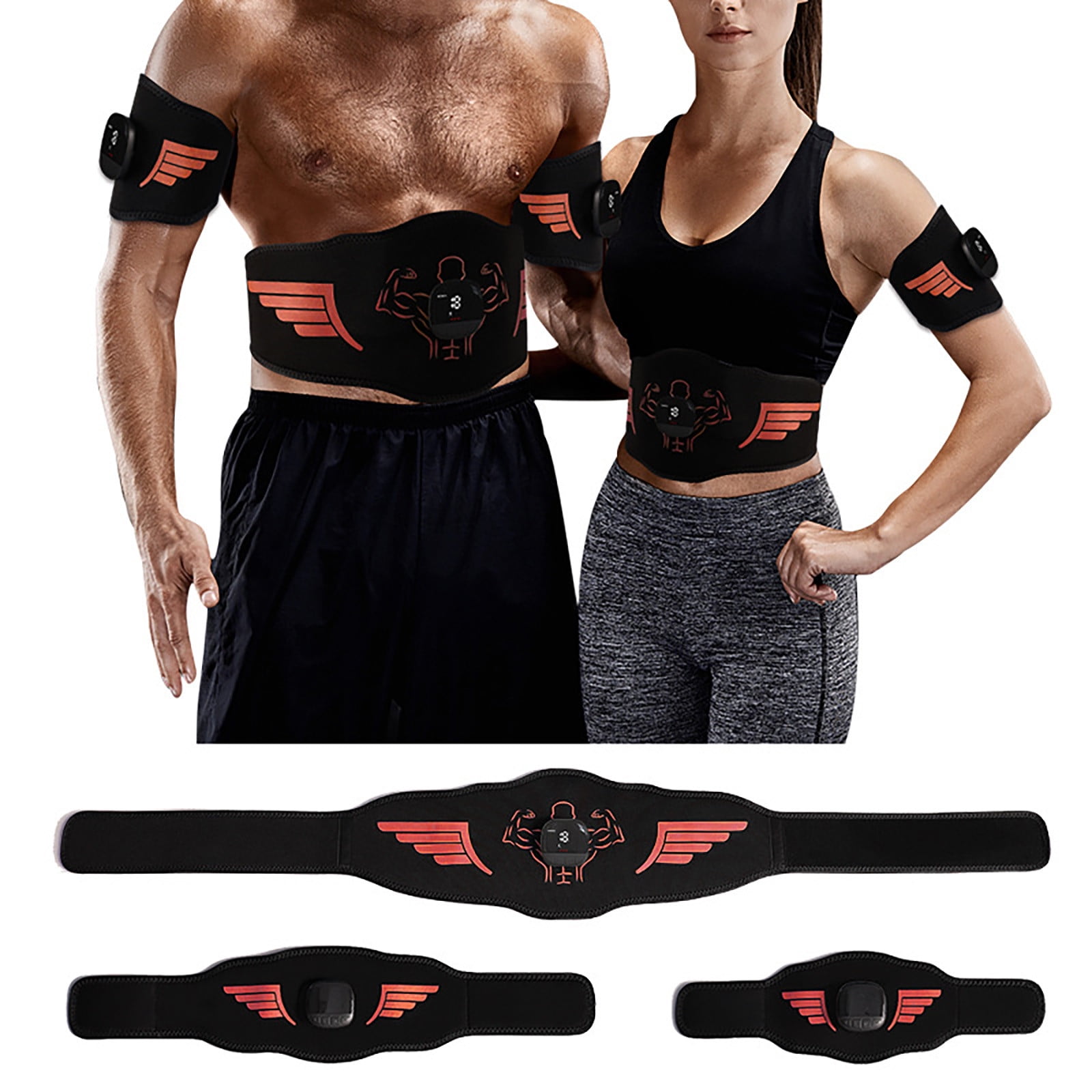 Muscle Toner Abdominal ABS Training Workout Belt Lumbar Support Belt ...