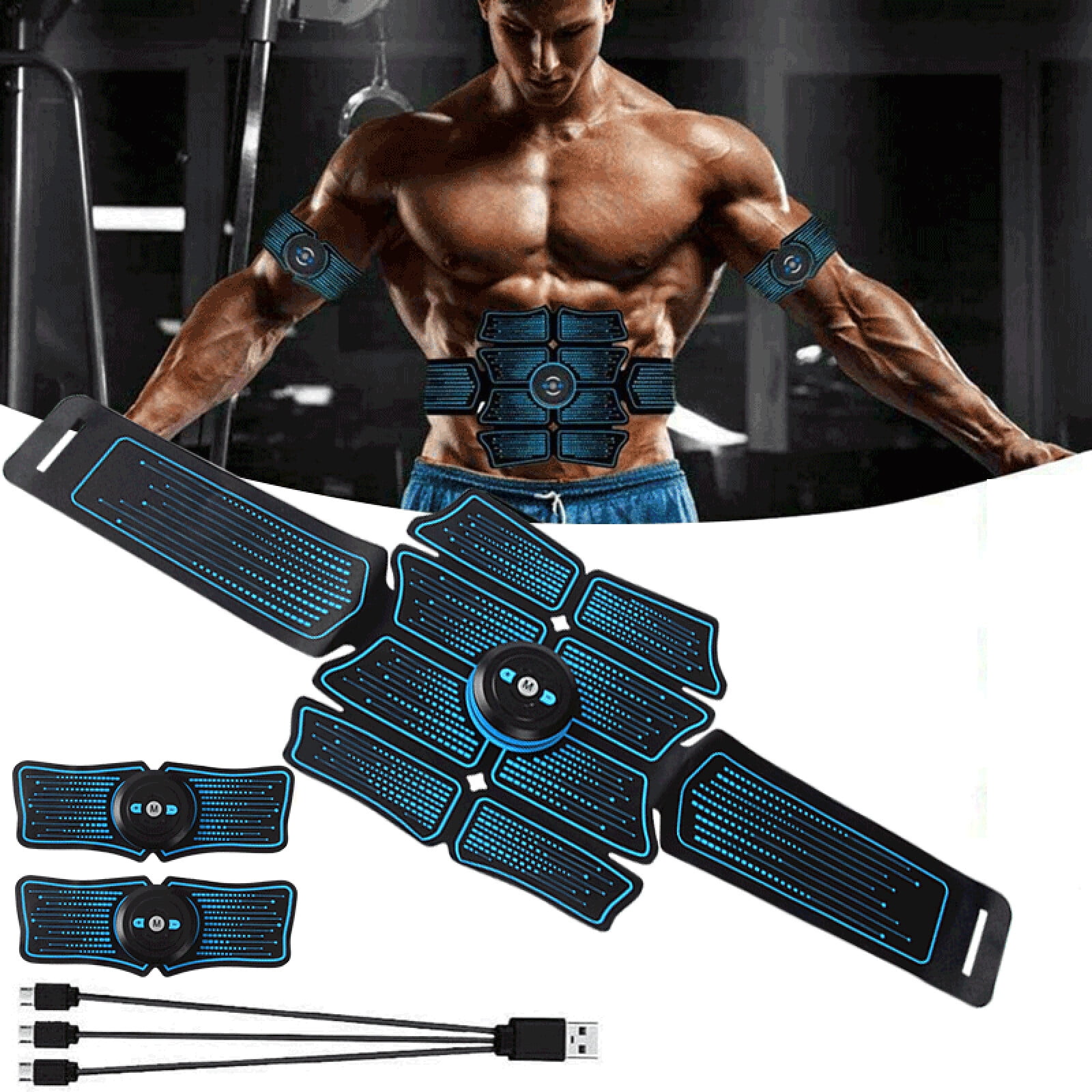 DERCLIVE Intelligent Abs Muscle Trainer, 6 Modes 10 Levels, Portable ...