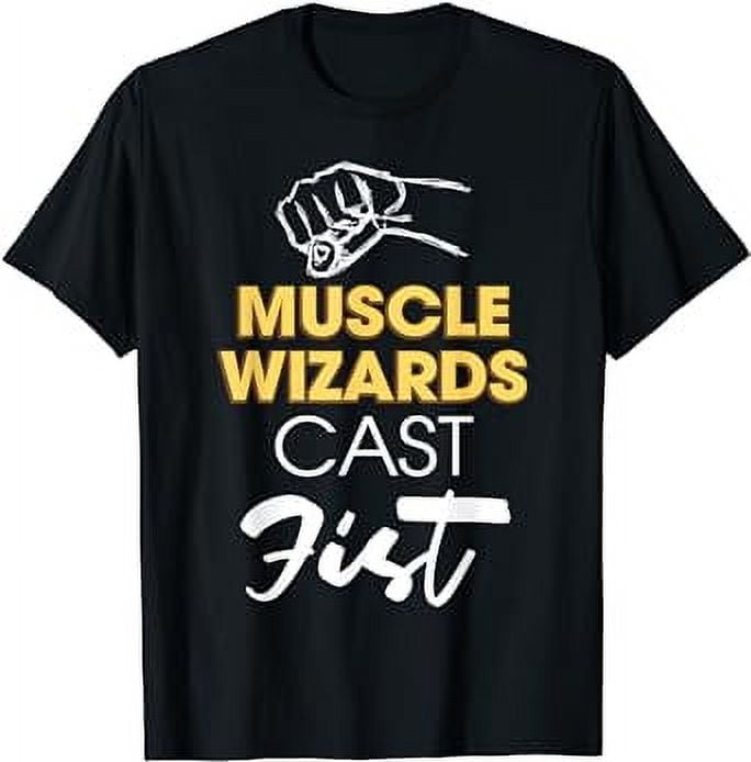 Muscle Wizards Cast Fist Png T-Shirt - Walmart.com