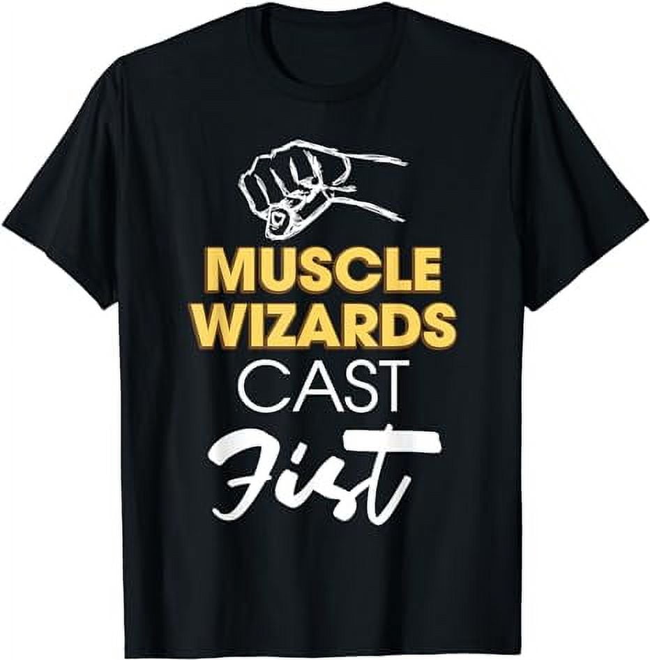 Muscle Wizards Cast Fist Png T-Shirt - Walmart.com