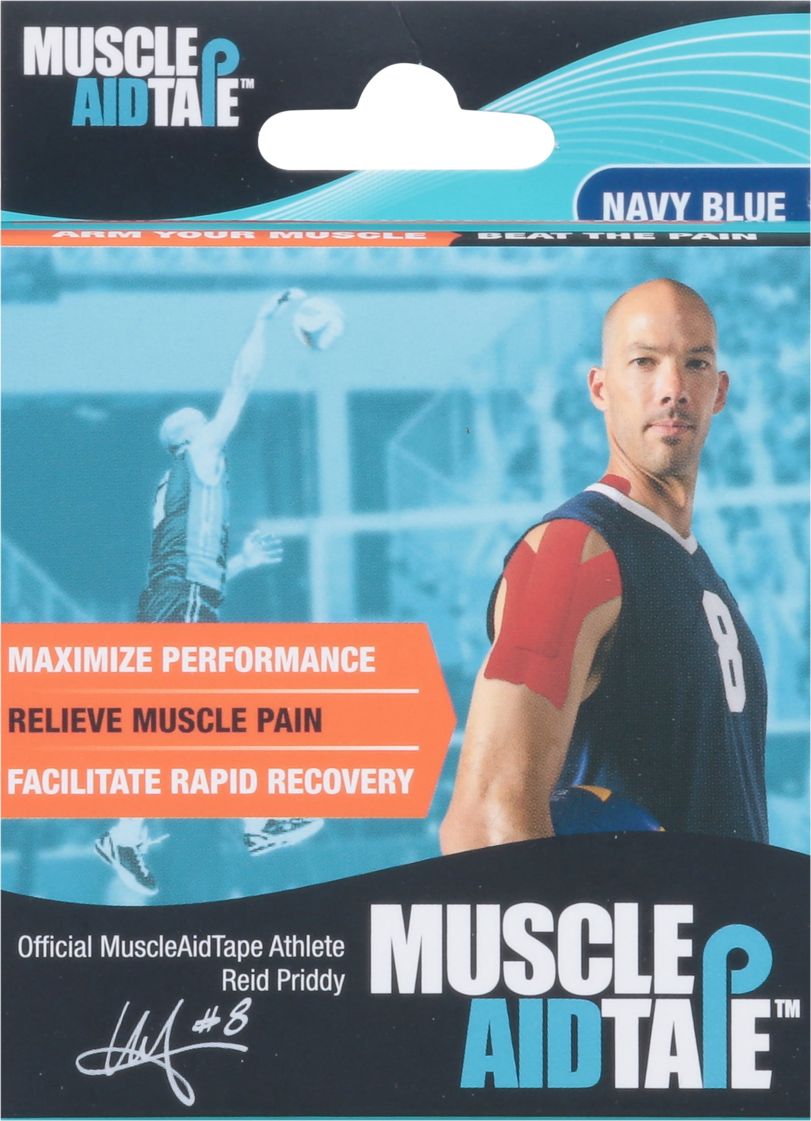 MuscleAidTape Kinesiology Tape (Navy Blue) HSA/FSA Eligible - Walmart.com
