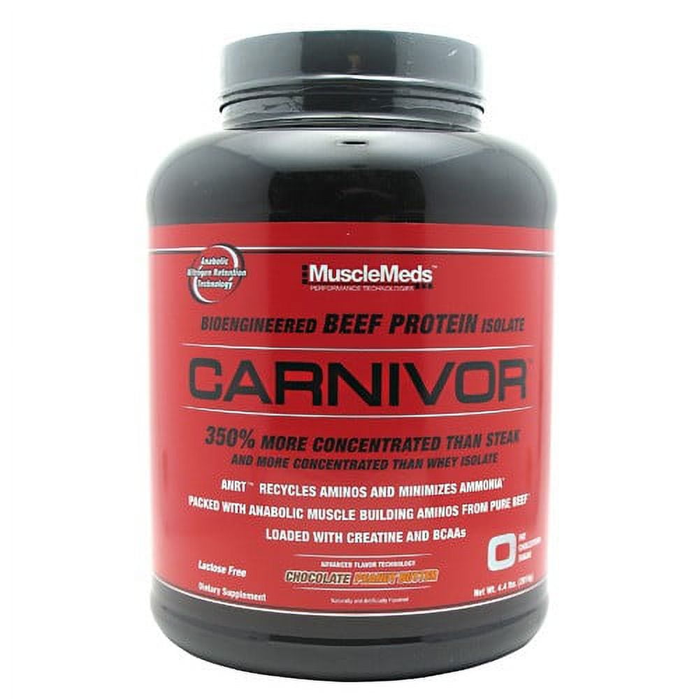 MuscleMeds Carnivor Protein Supplement, Body Builder, Chocolate Peanut ...