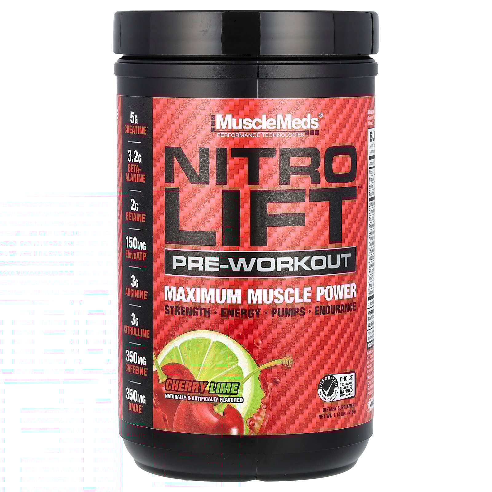 MuscleMeds Nitro Lift Pre Workout Enhance Endurance and Muscle ...