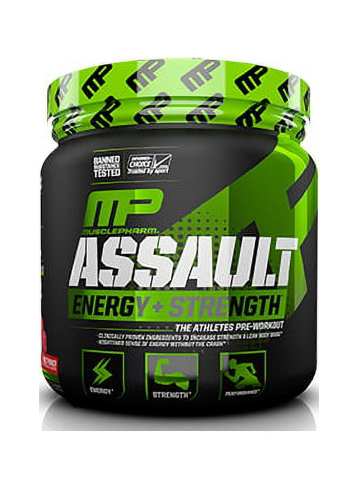 MusclePharm Sport Series Assault Pre-Workout Energy & Strength Powder ...