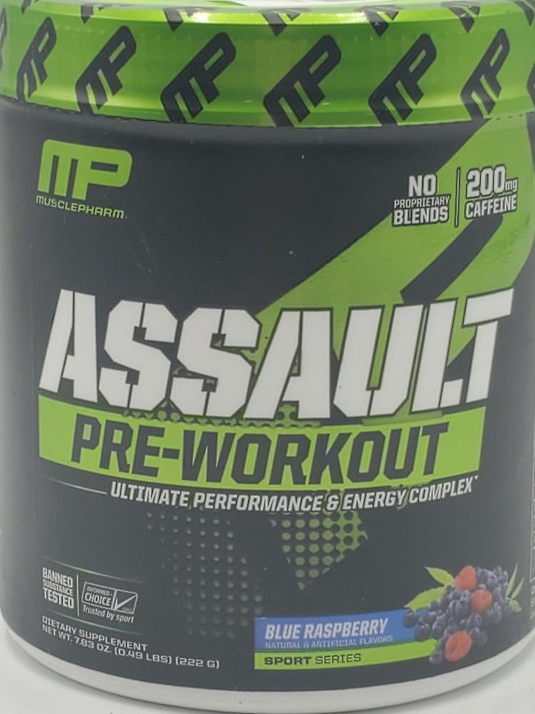 MusclePharm Assault Pre-Workout Mix, Creatine for Energy, Focus ...