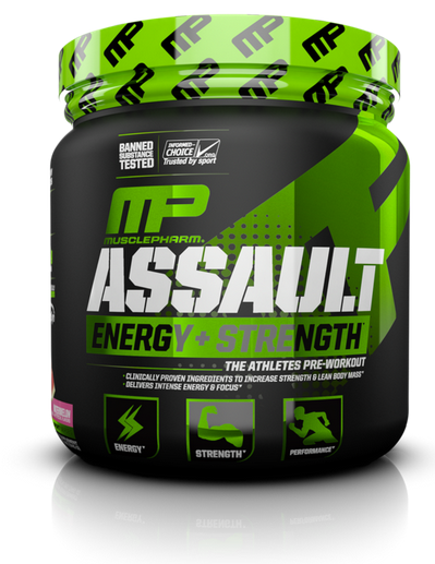 MusclePharm Assault Sport Pre Workout Powder, Watermelon Flavor, 30 ...