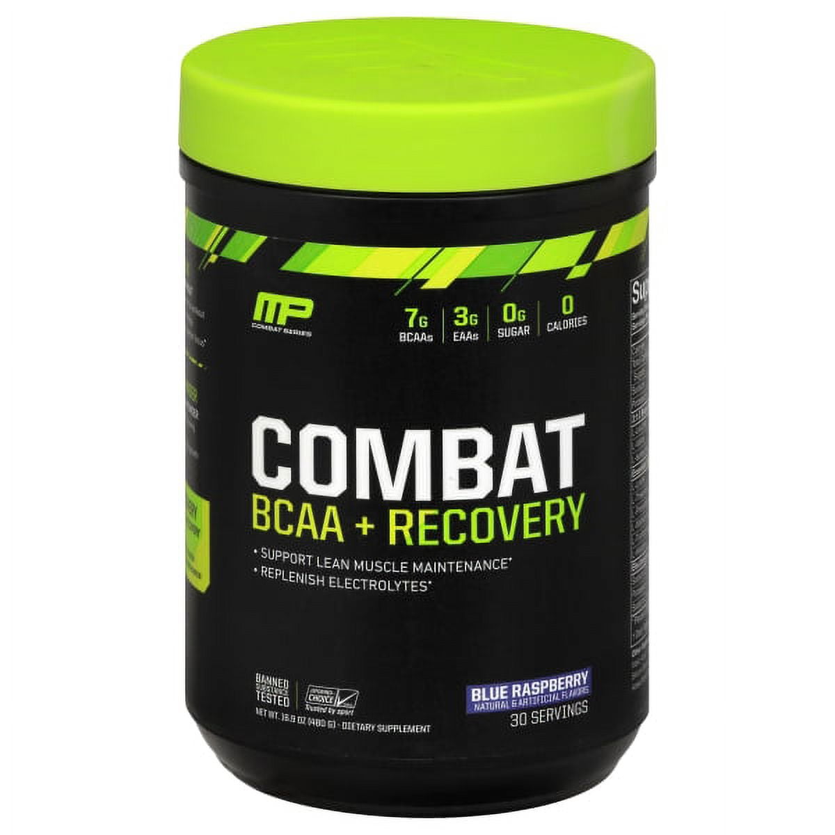 MusclePharm Combat BCAA + Recovery 30 servings Blue Raspberry - Walmart.com