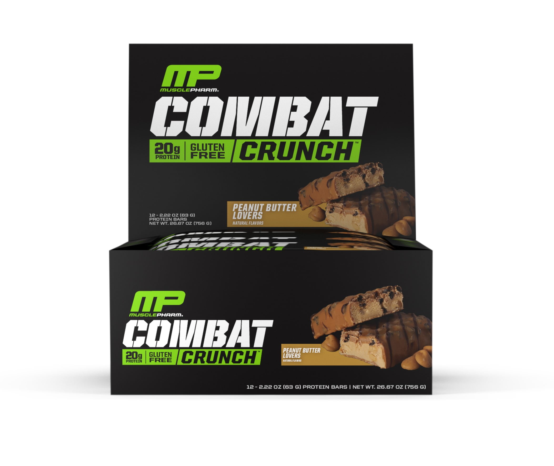 MusclePharm Combat Crunch Protein Bar, Soft-Batch Cookie Texture ...