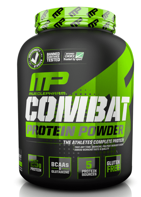MusclePharm Combat Protein Powder, Chocolate Milk, 25g Protein, 4lb ...