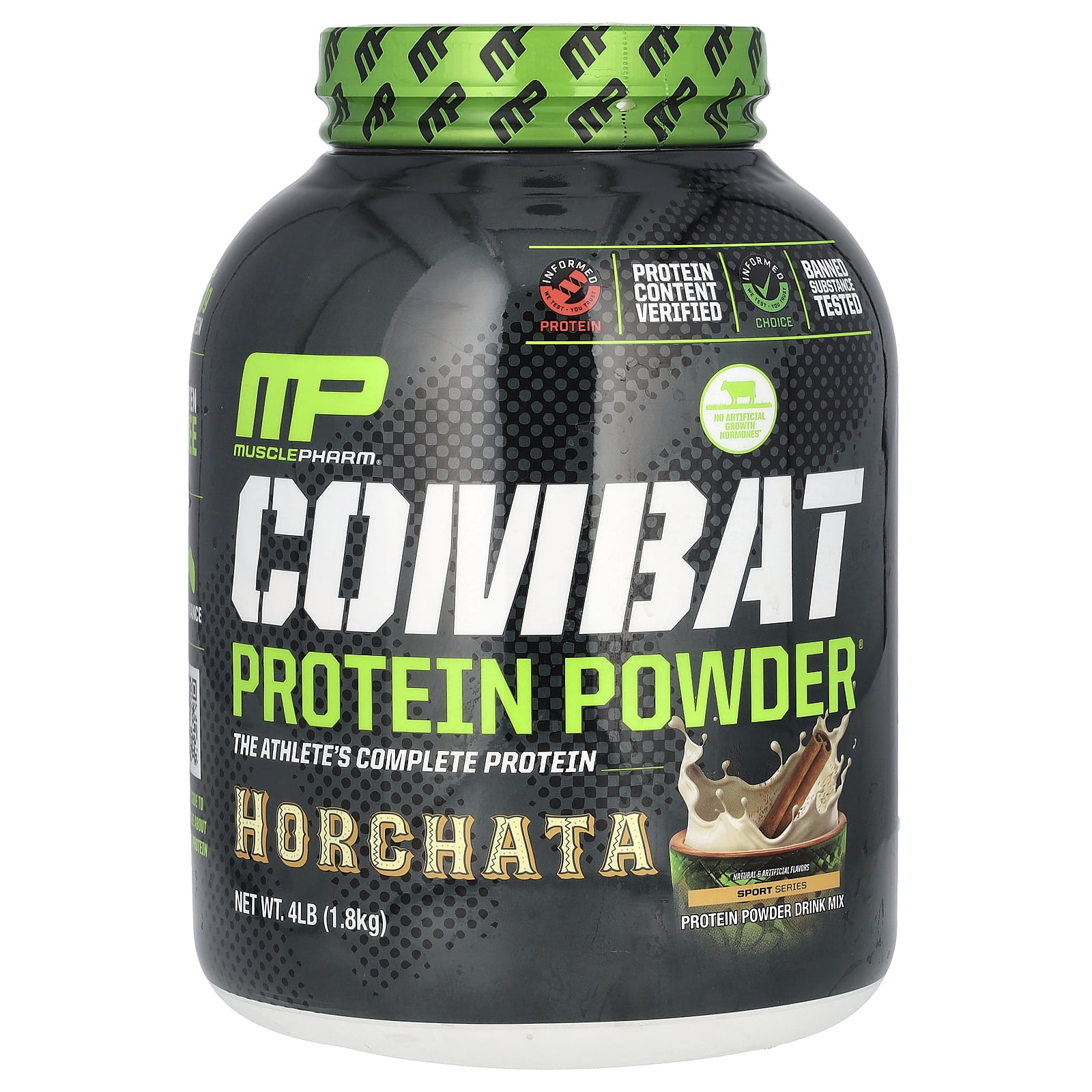 MusclePharm Combat Protein Powder, Horchata, 4 lb (1.8 kg) - Walmart.com