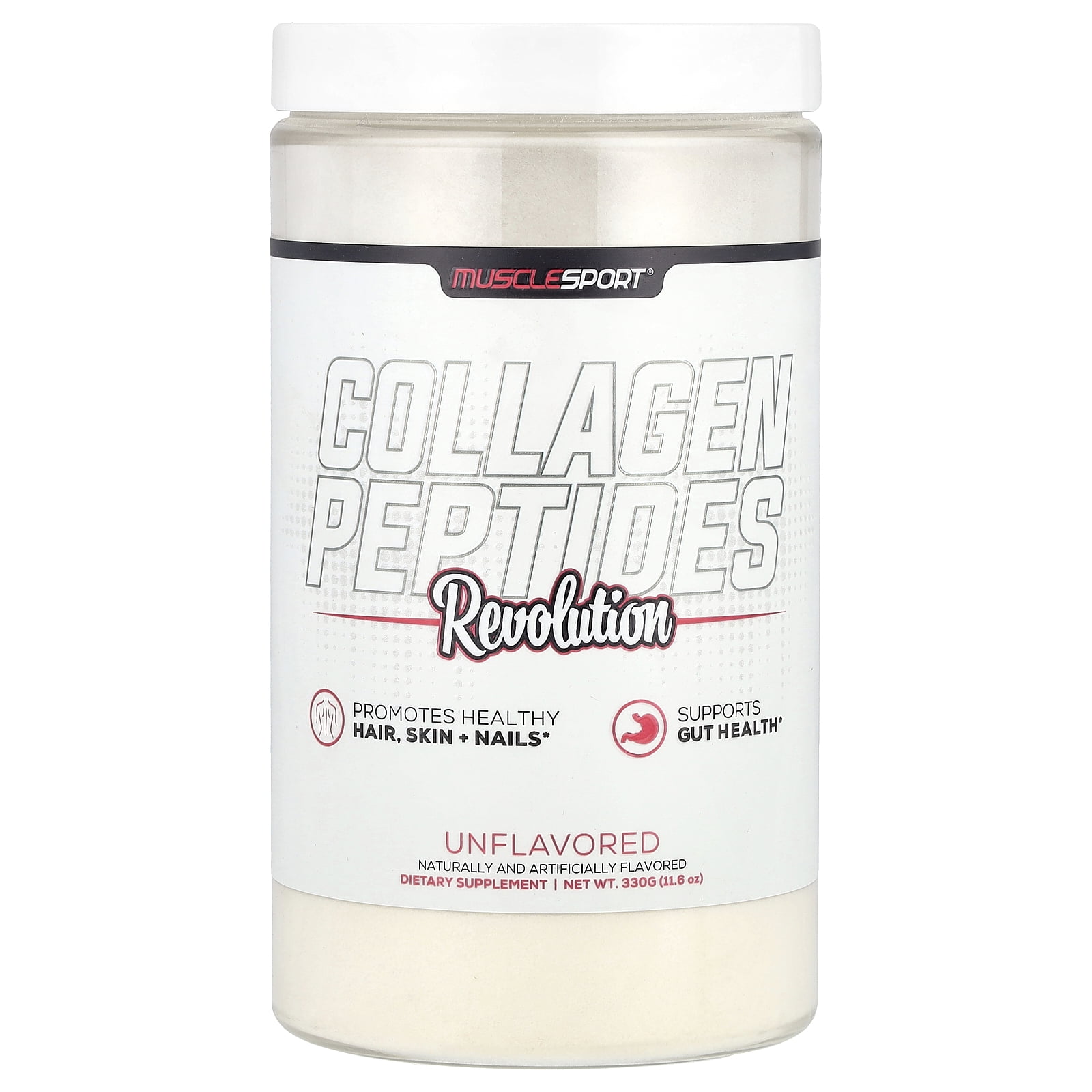 MuscleSport Collagen Peptides Revolution, Unflavored, 11.6 oz (330 g ...