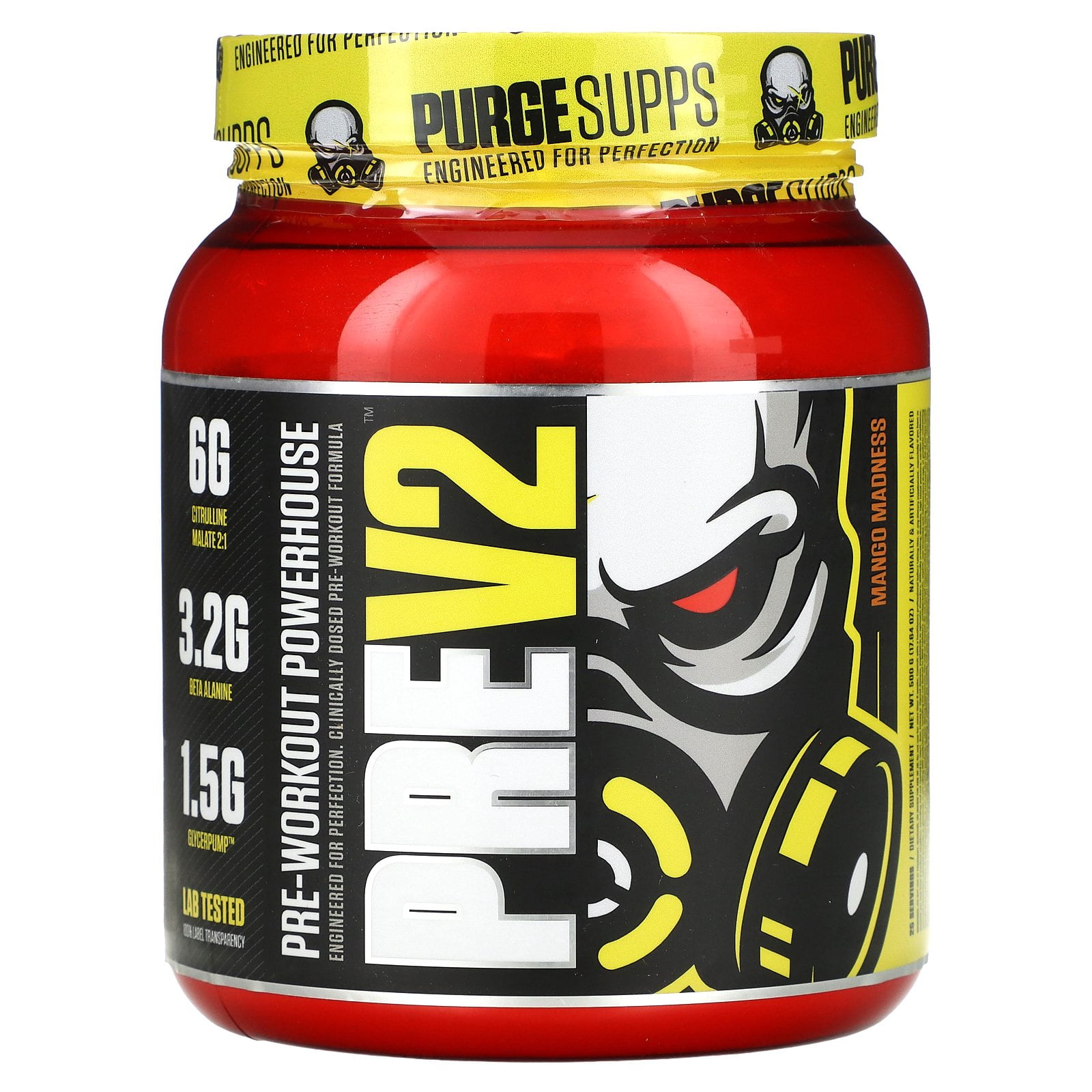 MuscleSport Pre V2, Pre-Workout Powerhouse, Mango Madness, 17.64 oz ...