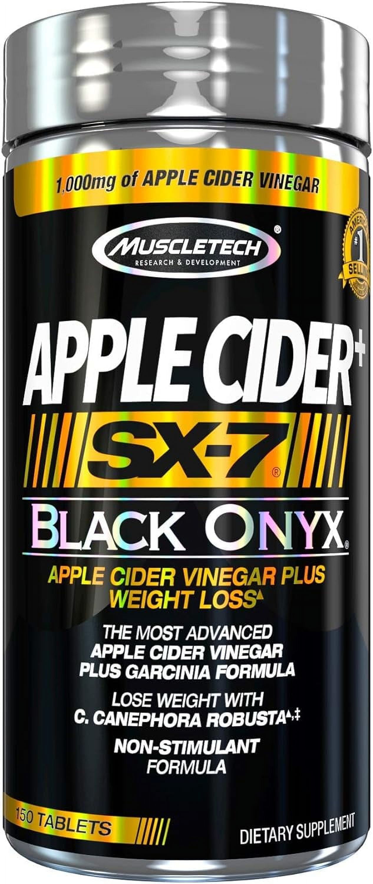 MuscleTech APPLE CIDER+ SX-7 Black Onyx Weight Loss (150 Capsules ...
