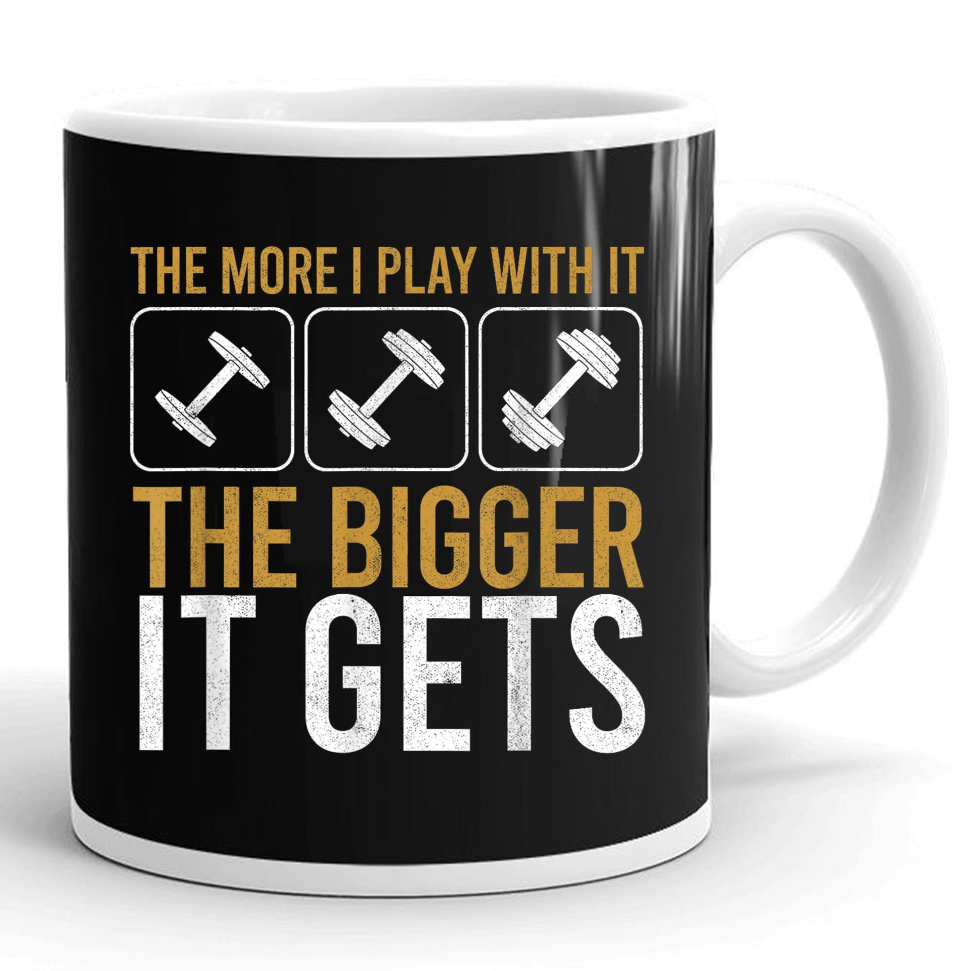 Muscles Get Bigger Bodybuilding Gym Workout Weightlifting Gift Ceramic ...