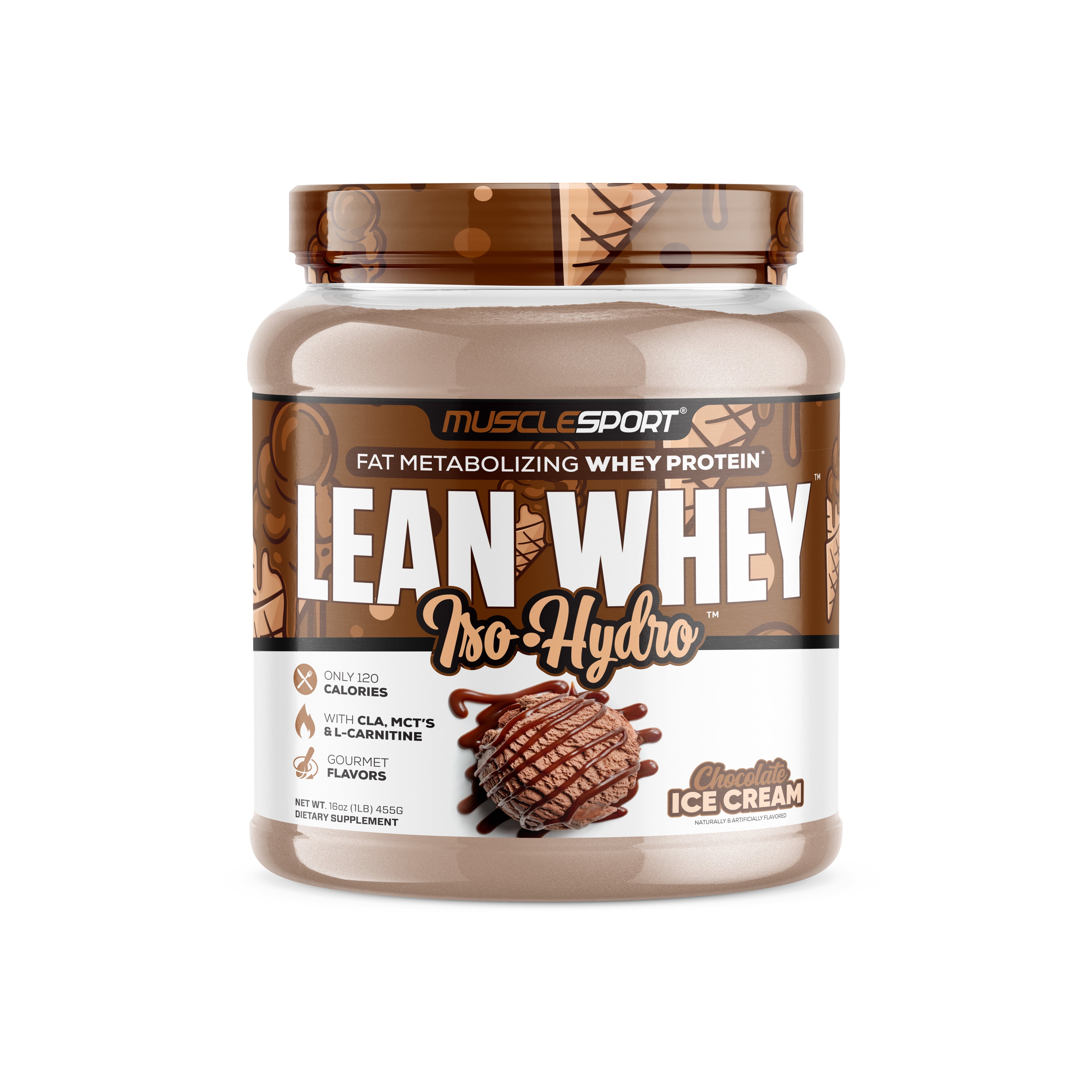 Musclesport Lean Whey Revolution™ Protein Powder - Whey Isolate - Low ...