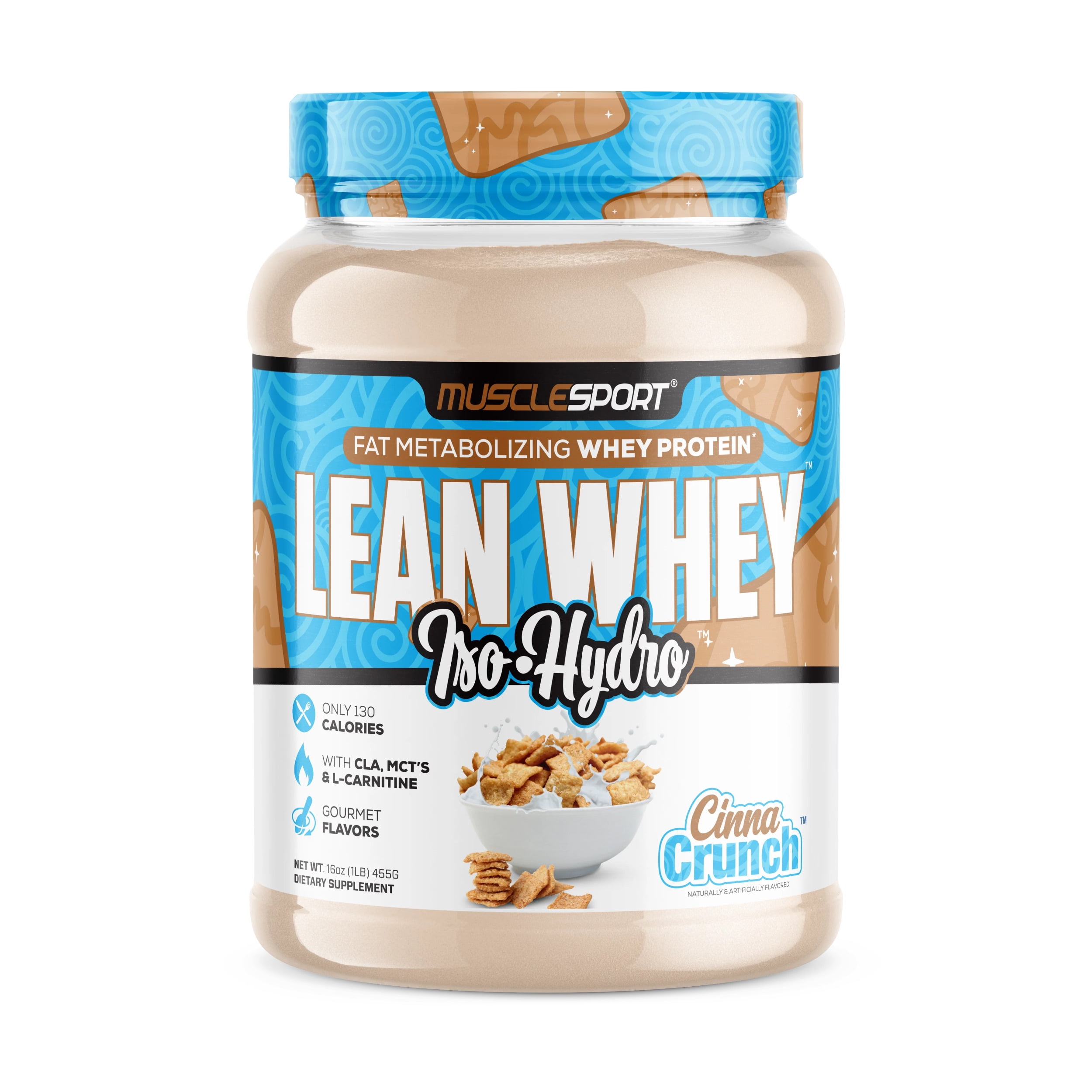 Musclesport Lean Whey Revolution™ Protein Powder - Whey Isolate - Low ...