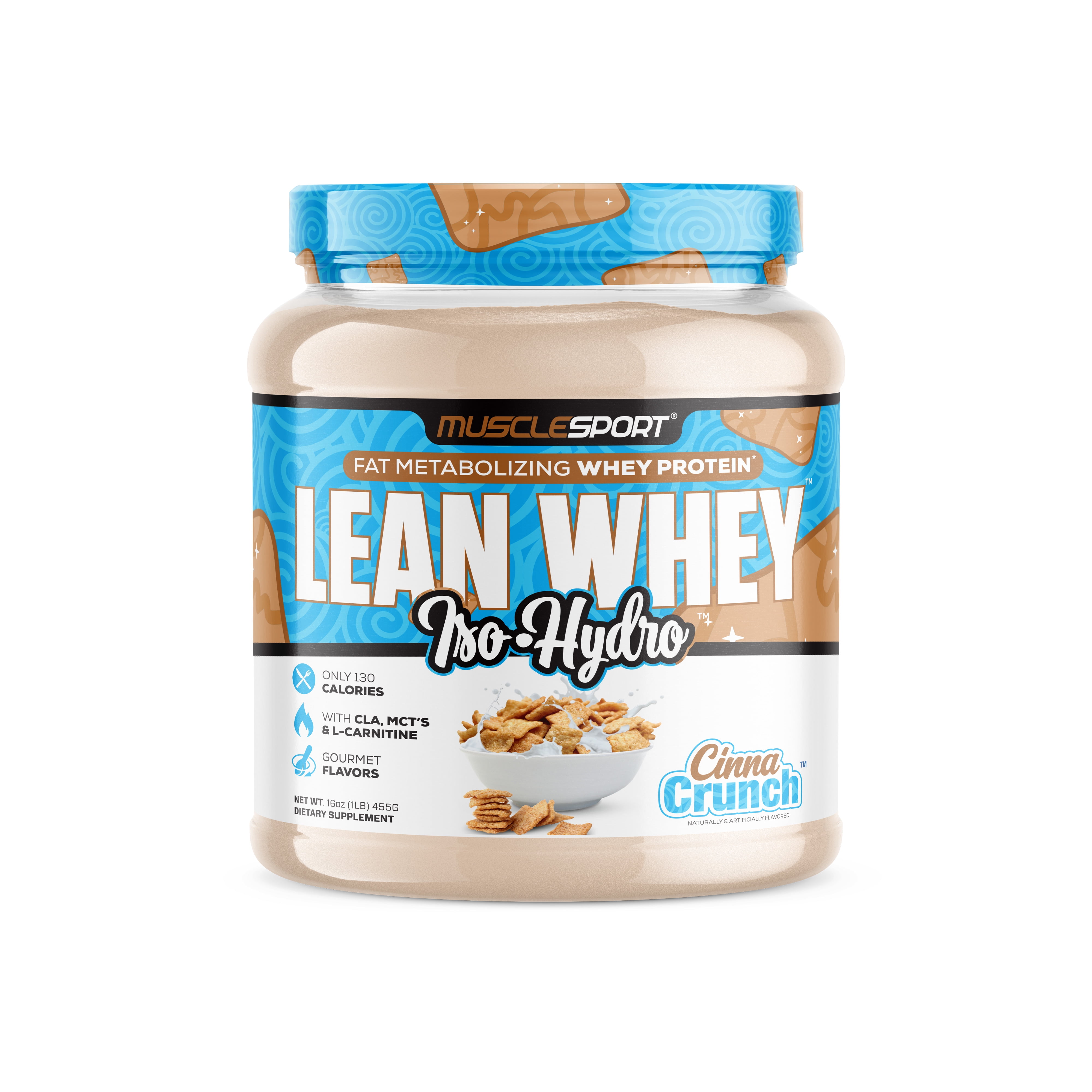Musclesport Lean Whey Revolution™ Protein Powder - Whey Isolate - Low ...
