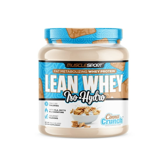 Musclesport Lean Whey Revolution™ Protein Powder - Whey Isolate - Low ...