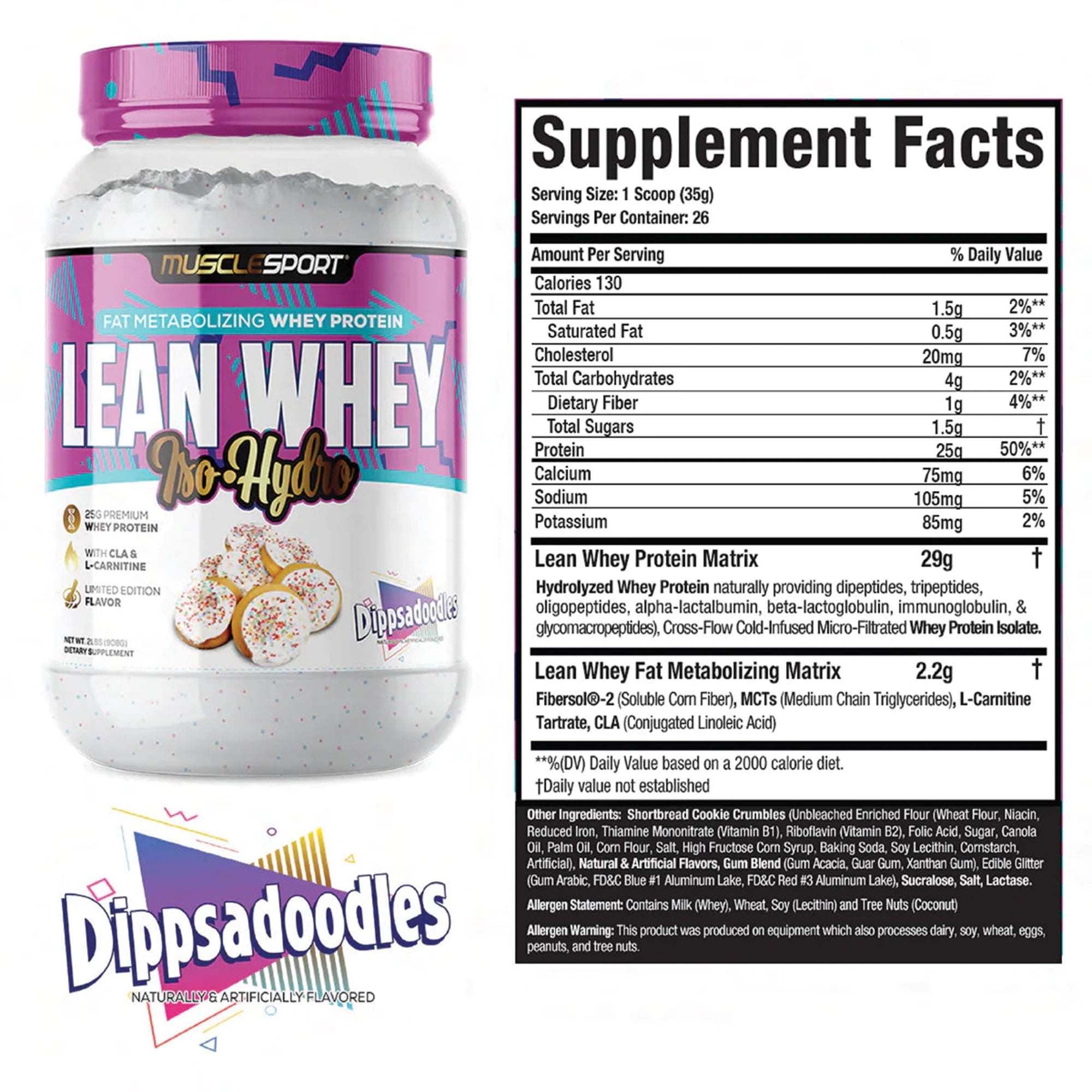 Musclesports Lean Whey - Carrot Cake - Walmart.com