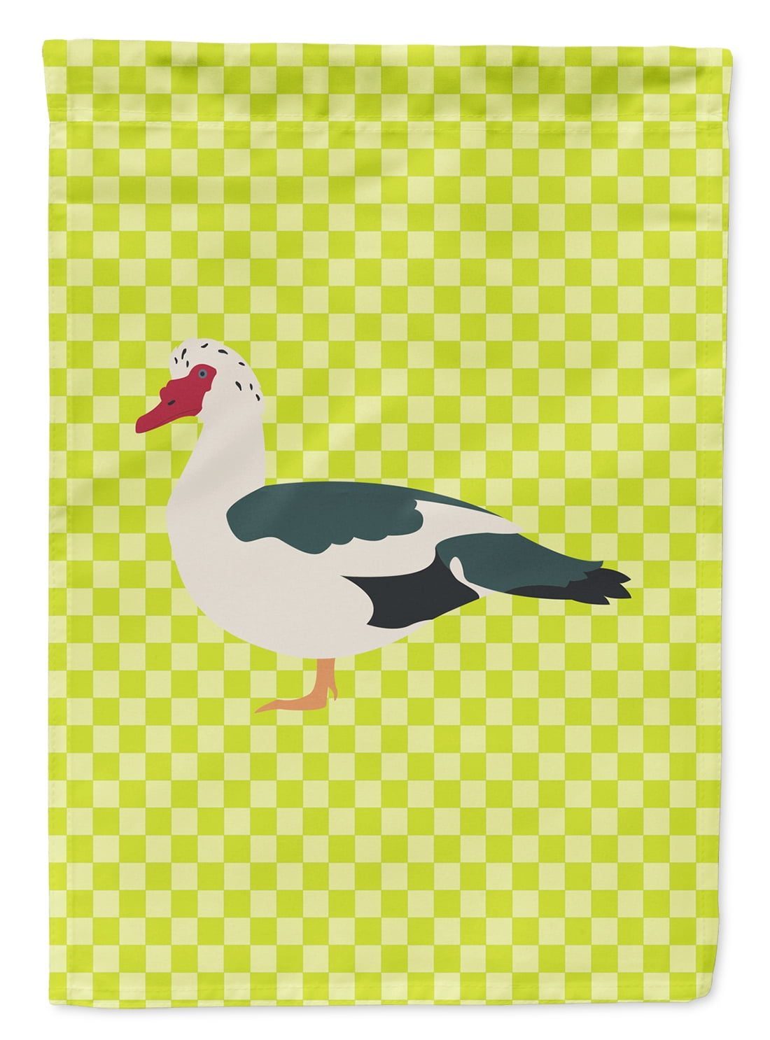 Carolines Treasures Muscovy Duck Green Flag Garden Size Small ...
