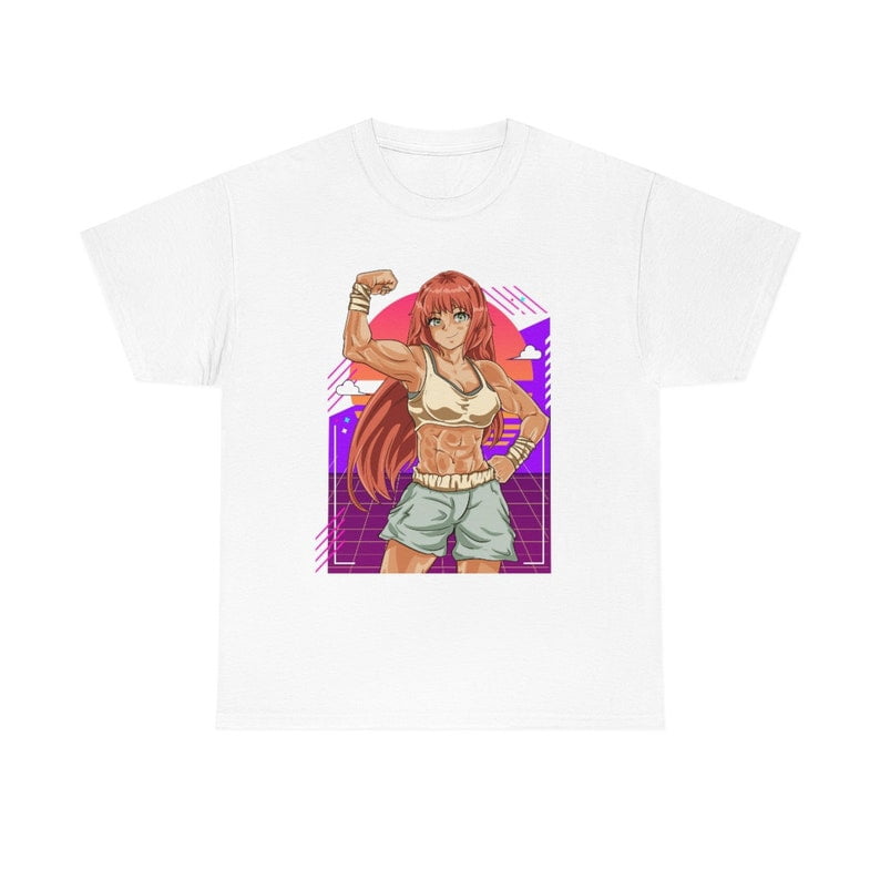 Muscular Anime Woman T Shirt Anime Girl T Shirt Muscle Gym Anime Girl