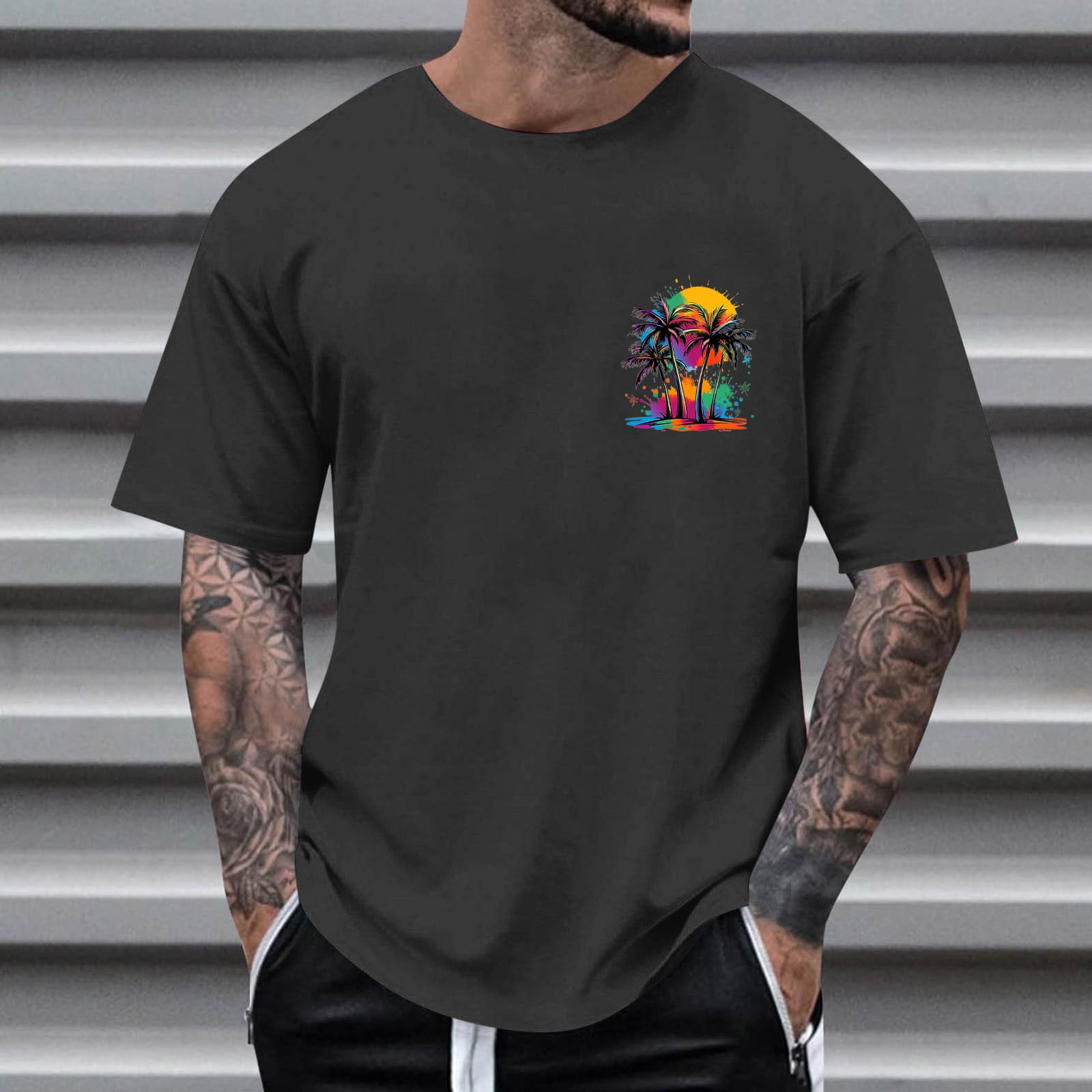 Muscularfit Men Shirts Bamboo Shirts Pullover Hawaiian Shirt Baggy Top ...