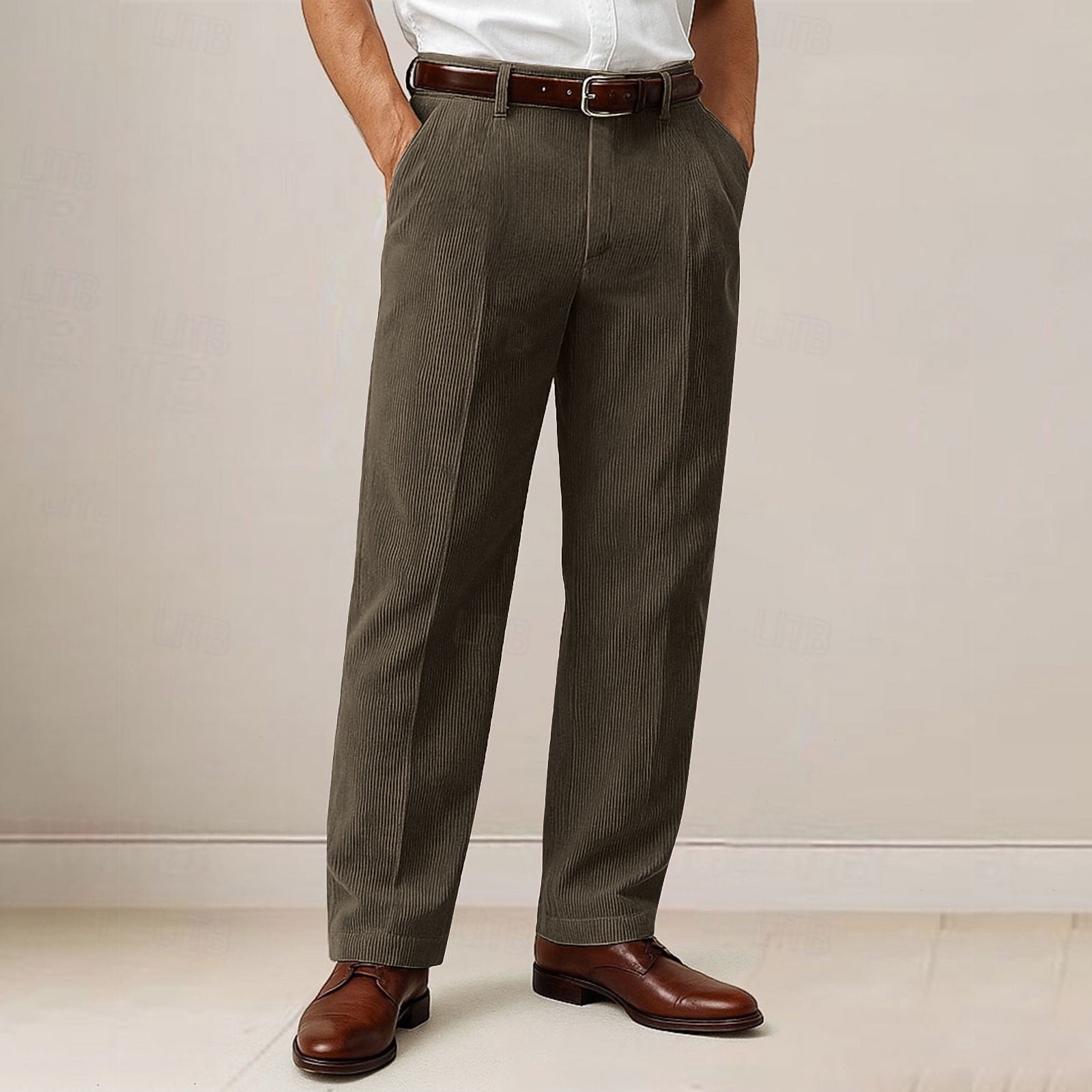 Muscularfit Men's Work Pants Relaxed Fit Long Khakis Utility Pant ...