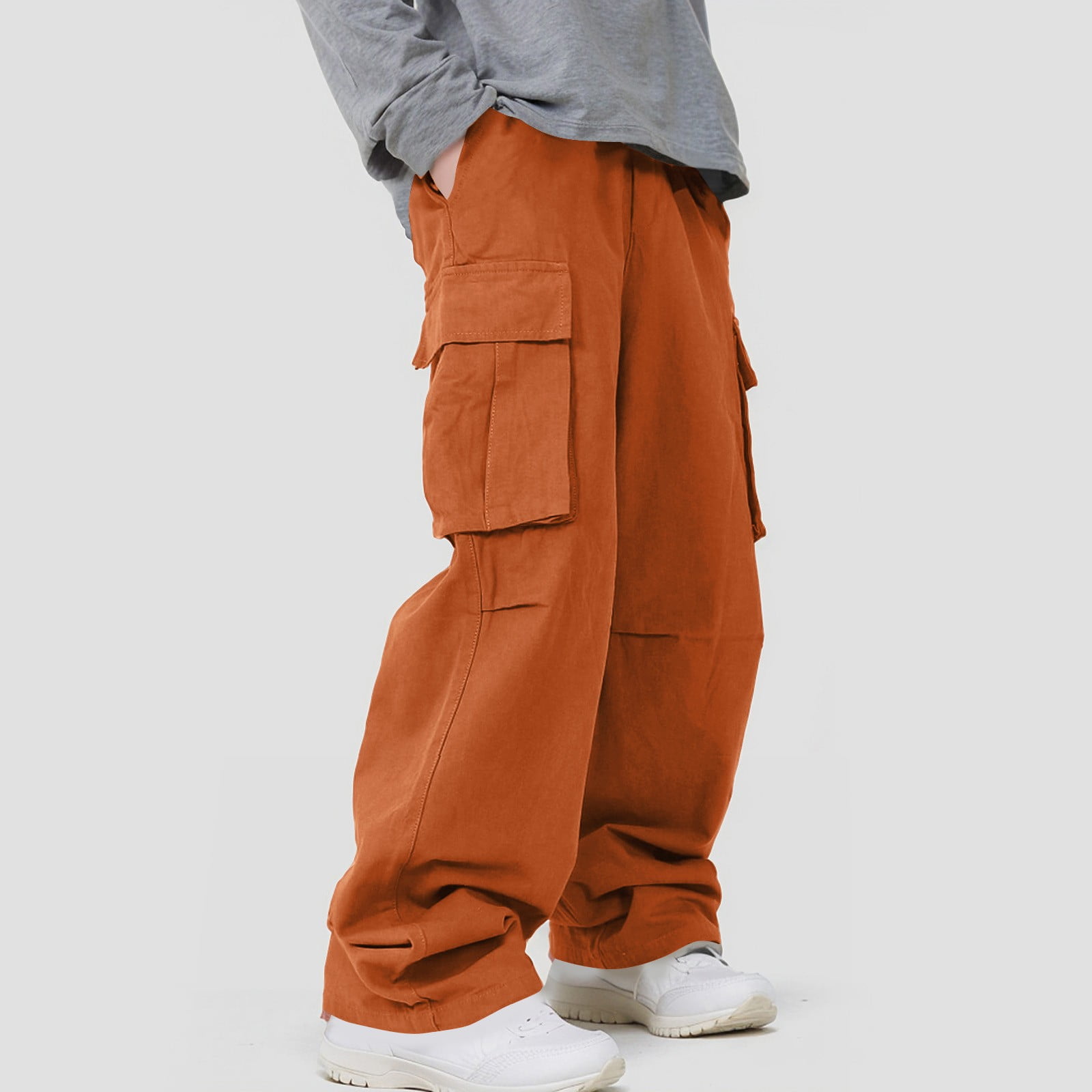 Muscularfit Red Lightweight Work Pants for Men Cargo Carpenter Pants ...