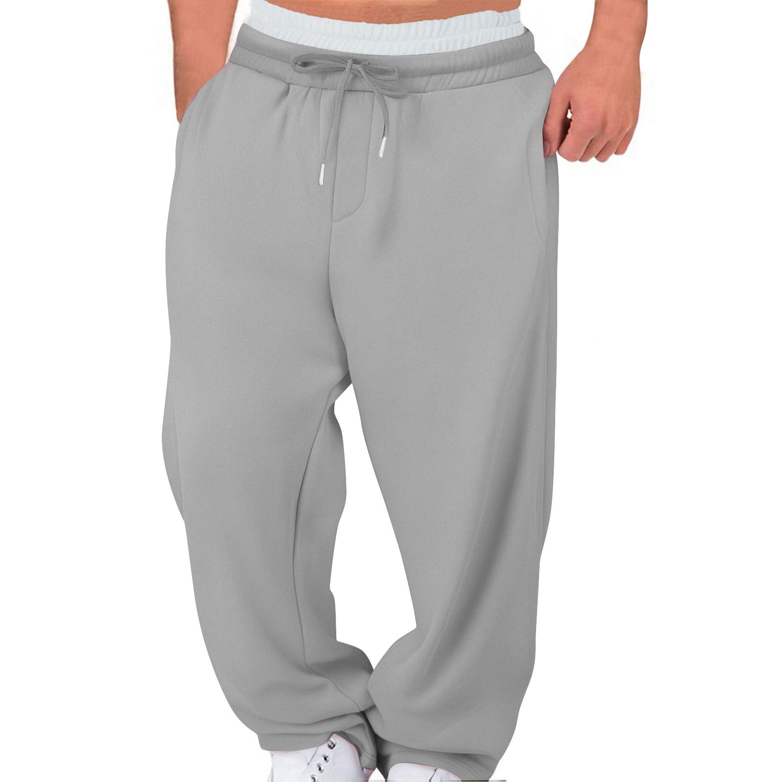 Muscularfit Track Golf Joggers Pants Men Gray Flowy Pants High Waisted ...