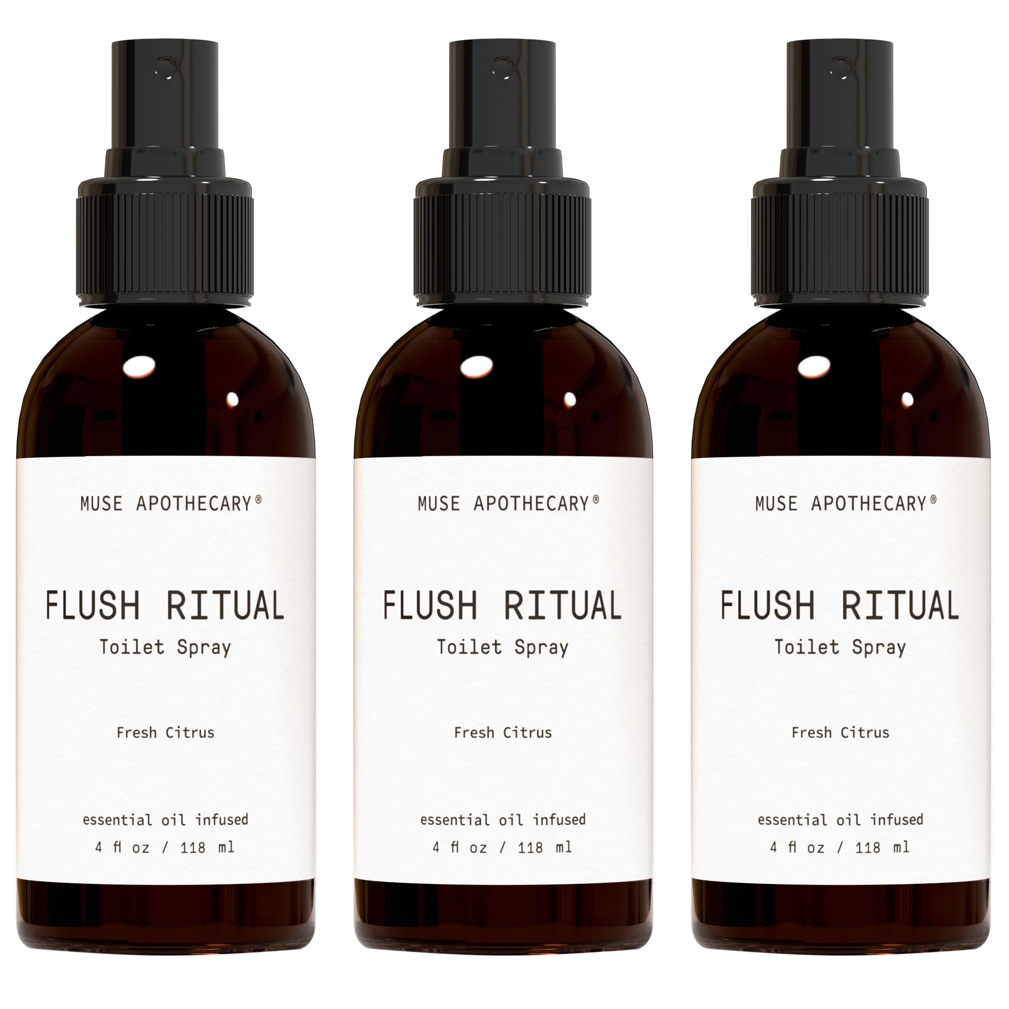 Muse Apothecary Flush Ritual - Aromatic & Refreshing Toilet Spray, Use ...