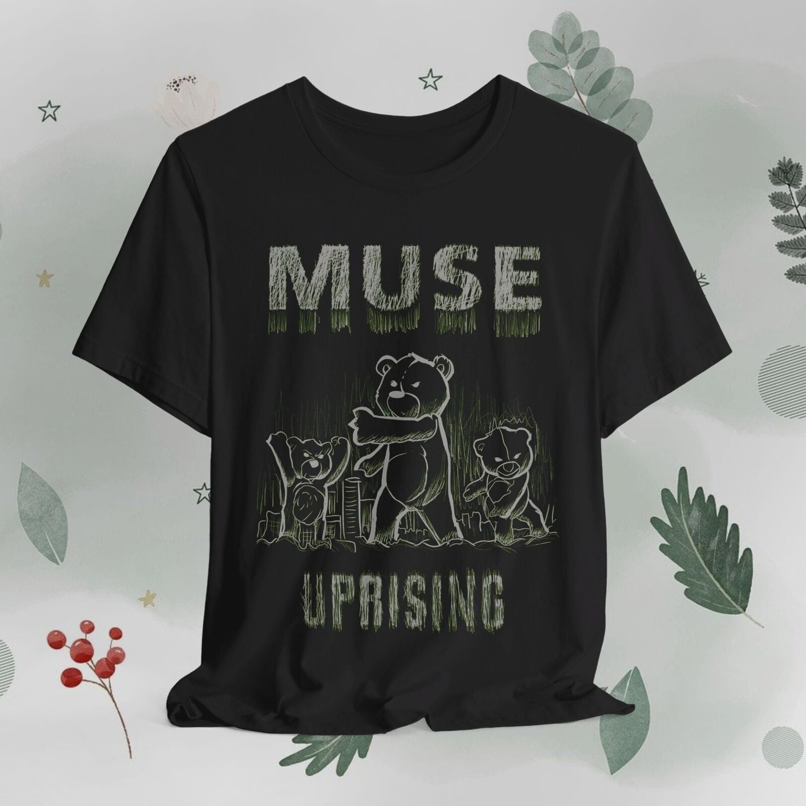 Muse Band Fan Made T-shirt, Muse, The Resistance, Uprising, Drones, Black Hole - Walmart.com