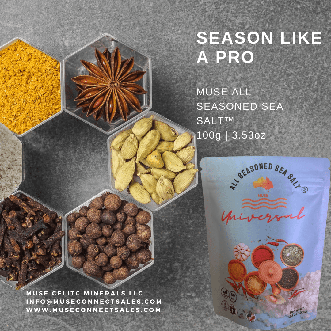 Muse Celtic Minerals ALL SEASONED SEA SALT 100g (3.53 oz) - Walmart.com
