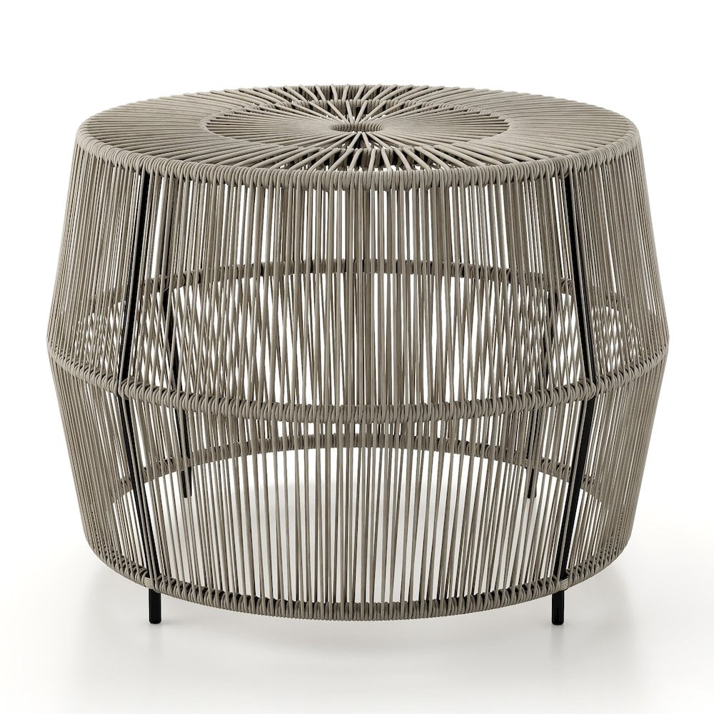 Muse & Lounge Co. Meja Wicker / Rattan Round Outdoor Coffee Table in ...