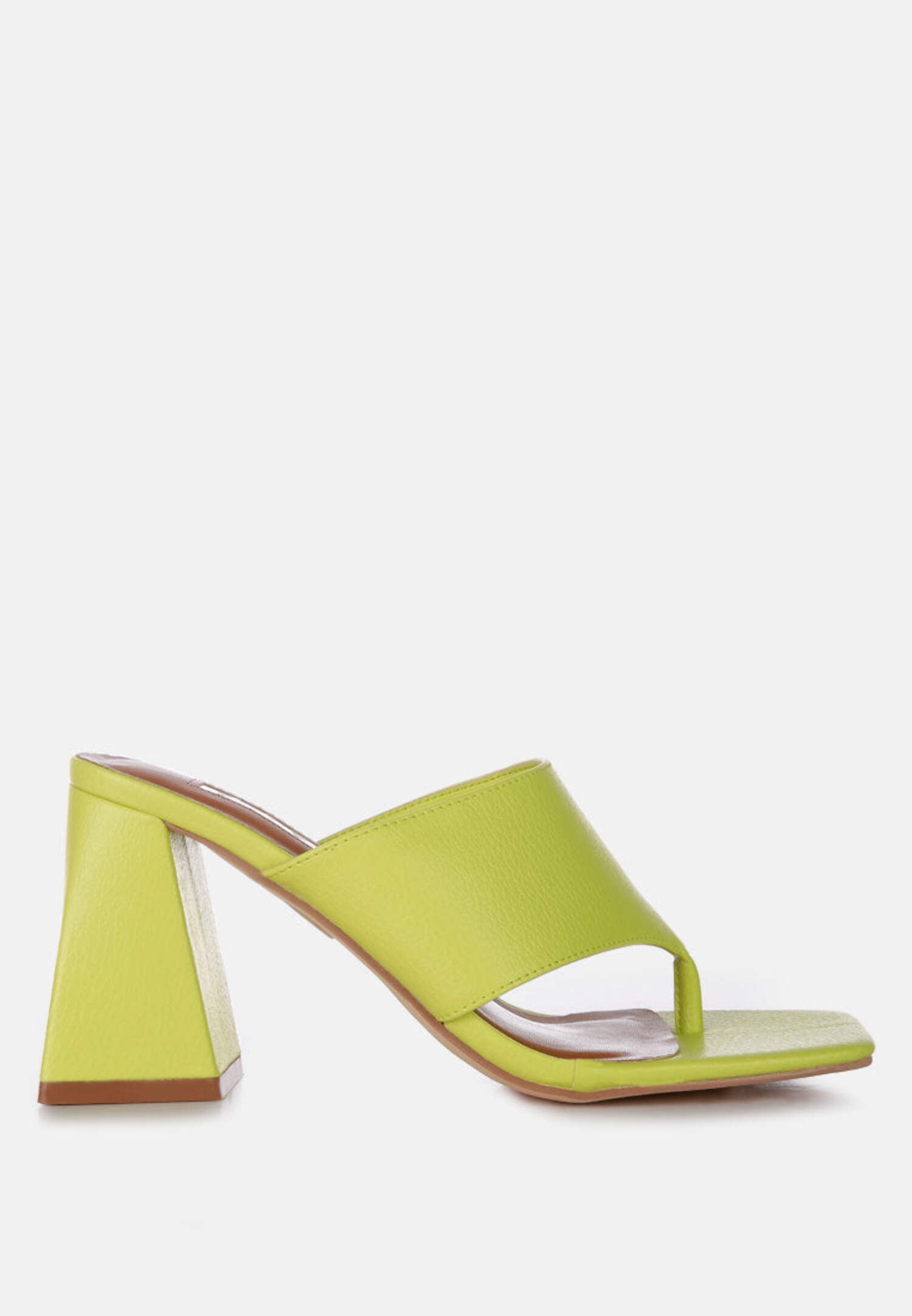 Muse Me Triangular Block Heel Thong Sandals - Walmart.com