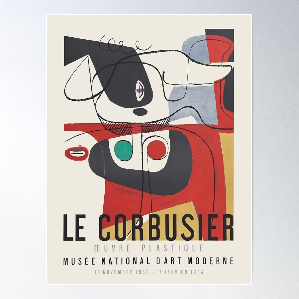 Musee National D'Art Moderne Poster Wall Art, Modern Wall Decor For ...